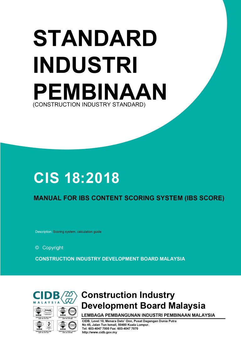 Construction Industry Standard – CIS - Construction Personnel Malaysia